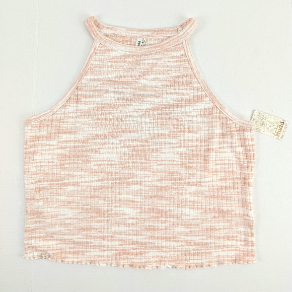 Mudd | Tops | Mudd Crop Tank Sz Xxl Stretchy Peach White Nwt Cute Soft ...